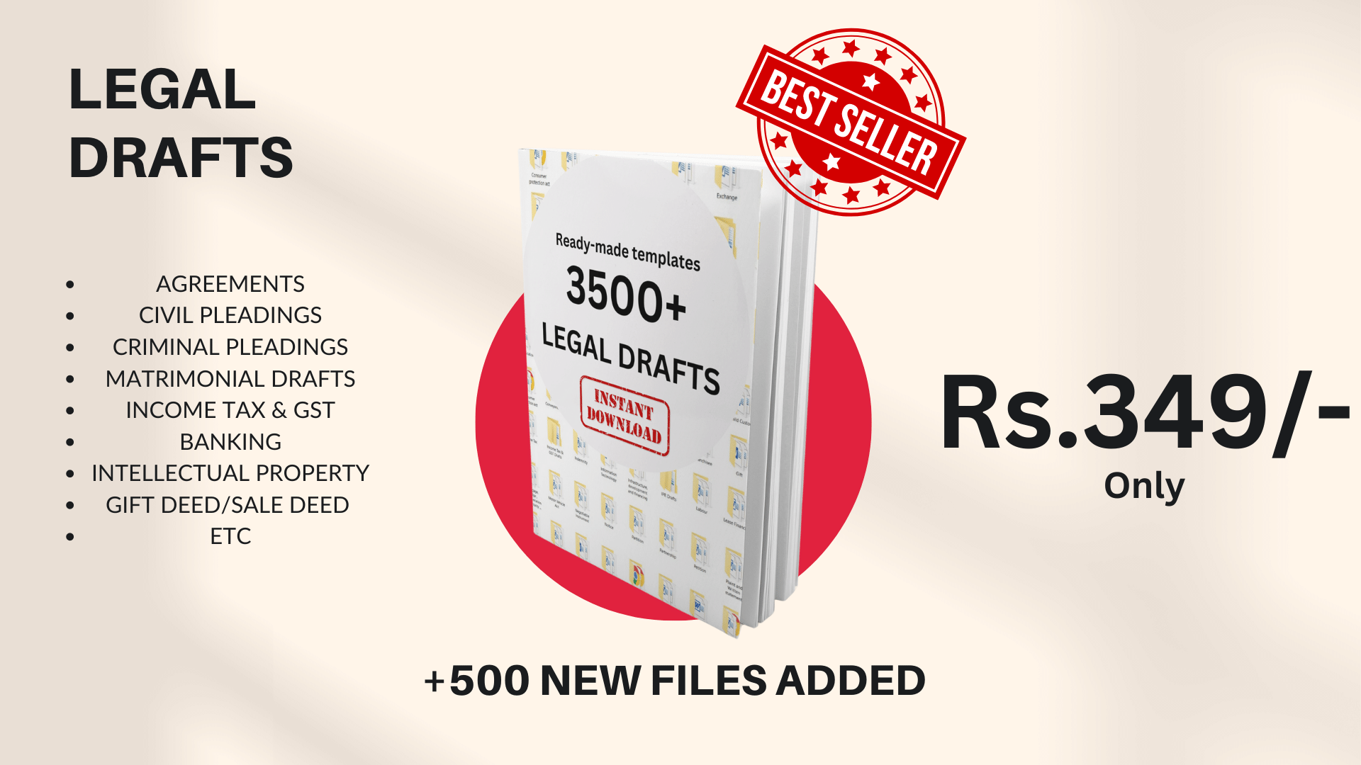 Buy 2900+ Legal Drafts For Rs. 299 | Sample Formats - StrictlyLegal